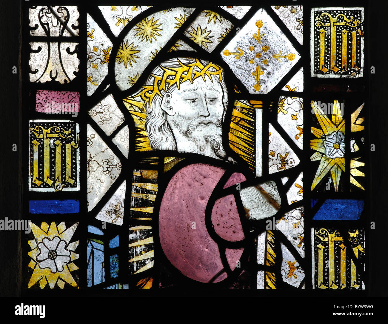 Stained glass window risen christ hi-res stock photography and images ...