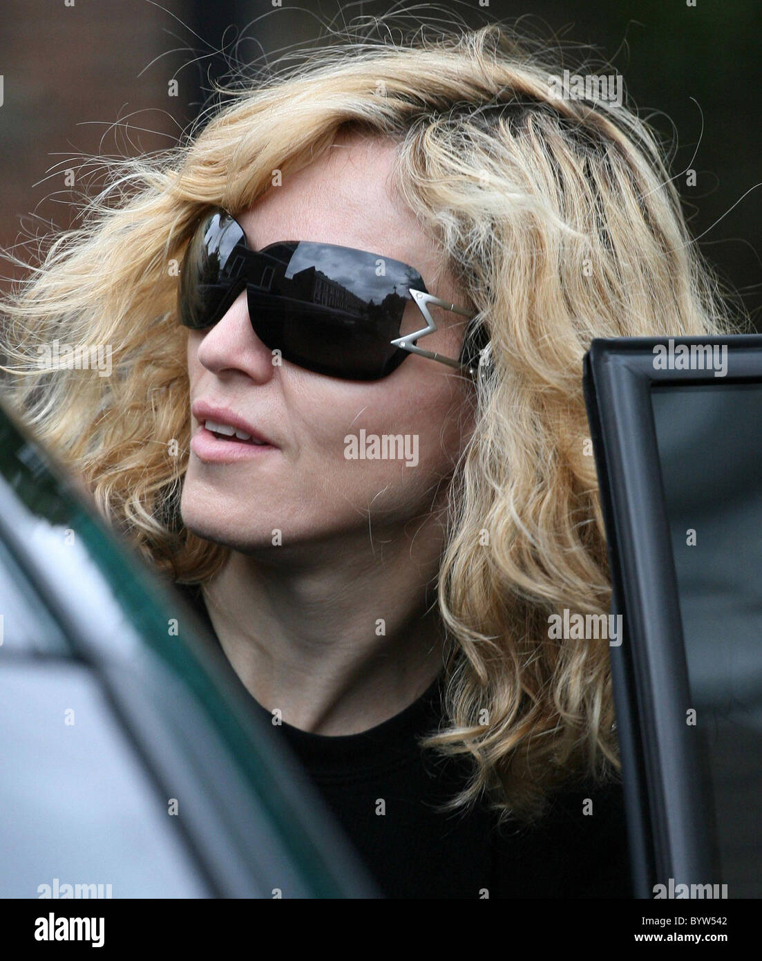 Madonna leaving the gym. Her hands are showing their age and are ...