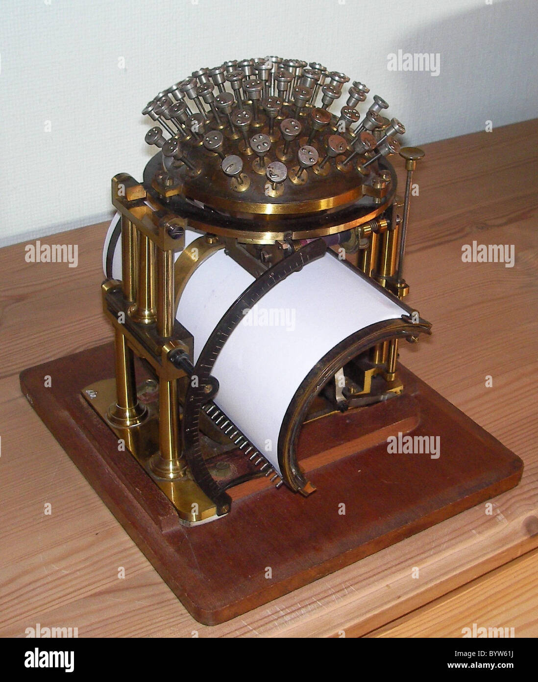 Writing Ball Rasmus Malling-Hansen (1835 - 1890) created this "writing ...