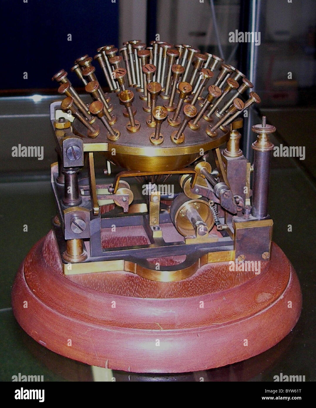 Writing Ball Rasmus Malling-Hansen (1835 - 1890) created this "writing ...
