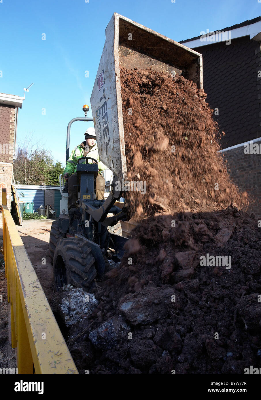 Dump truck dumping load hi-res stock photography and images - Alamy