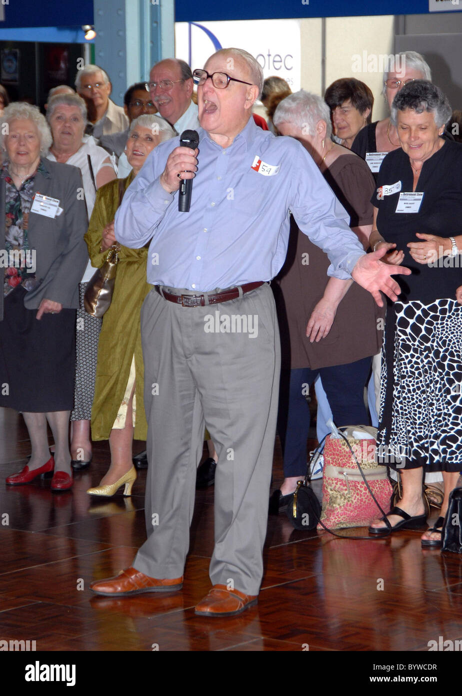 The Zimmers performing at the 'Retirement Show' held at the Olympia ...