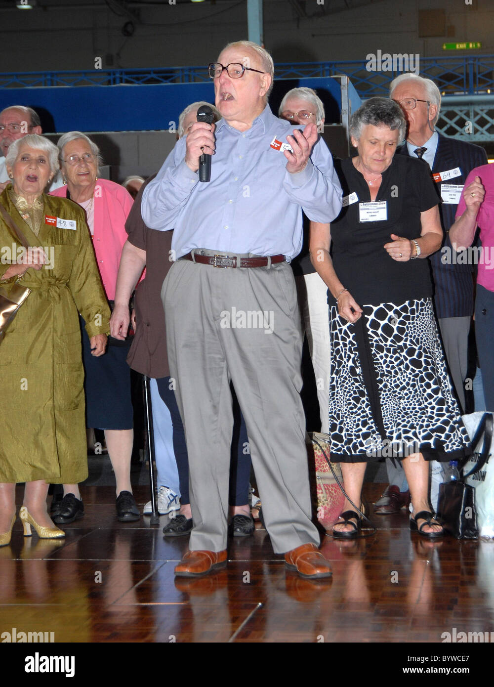 The Zimmers performing at the 'Retirement Show' held at the Olympia ...