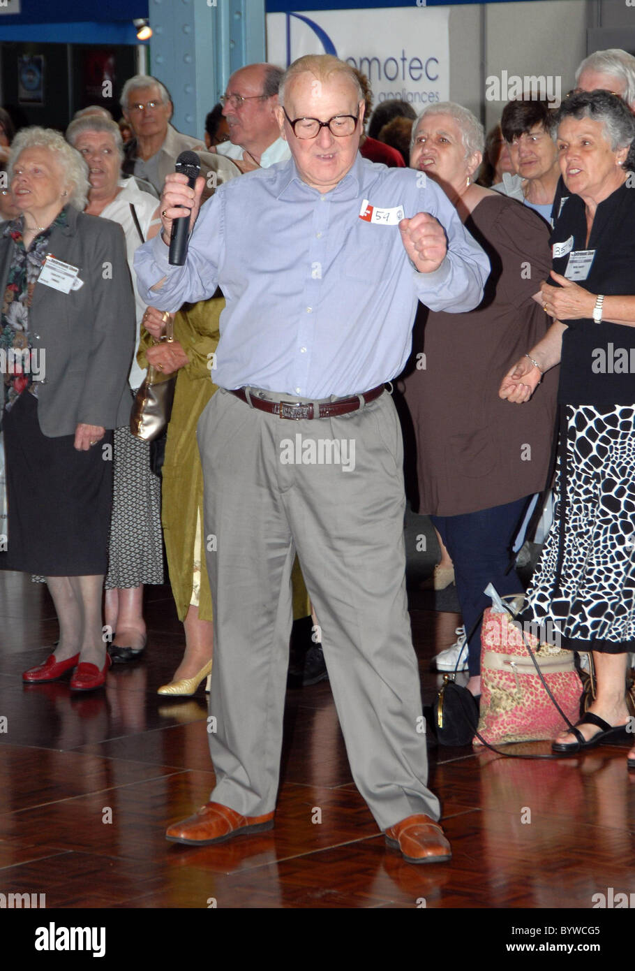 The Zimmers performing at the 'Retirement Show' held at the Olympia ...