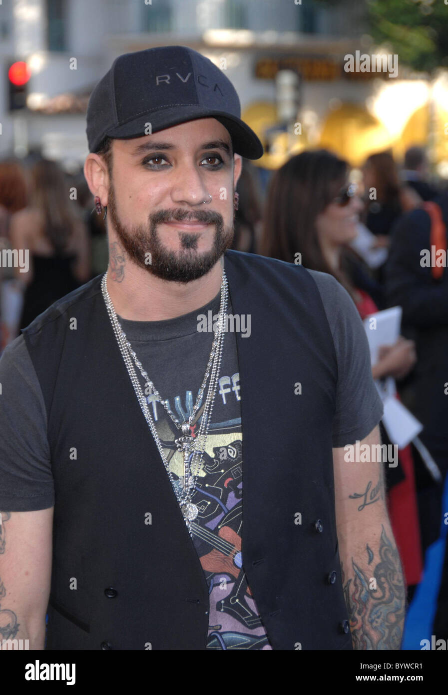 A.J. McLean Los Angeles premiere of 'Transformers' held at the Mann ...