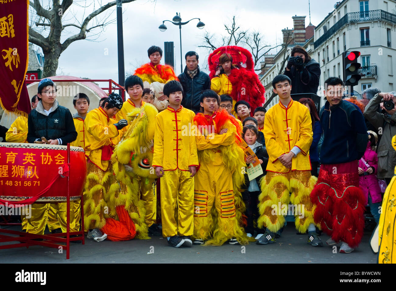 Paris, France, Belleville Chinatown, Group Asian Male Chinese Teenagers ...