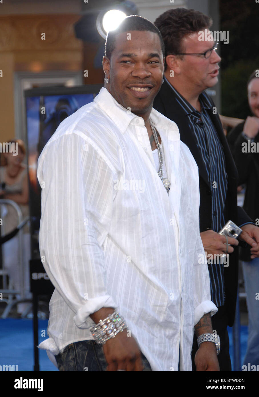 Busta Rhymes Los Angeles premiere of 'Transformers' held at the Mann ...