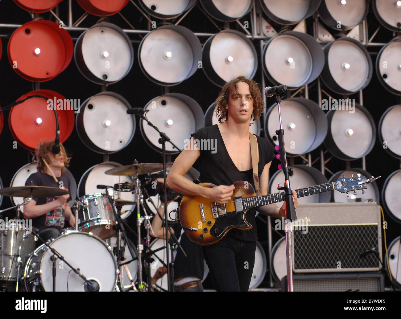 Johnny Borrell of Razorlight Live Earth London concert at Wembley ...