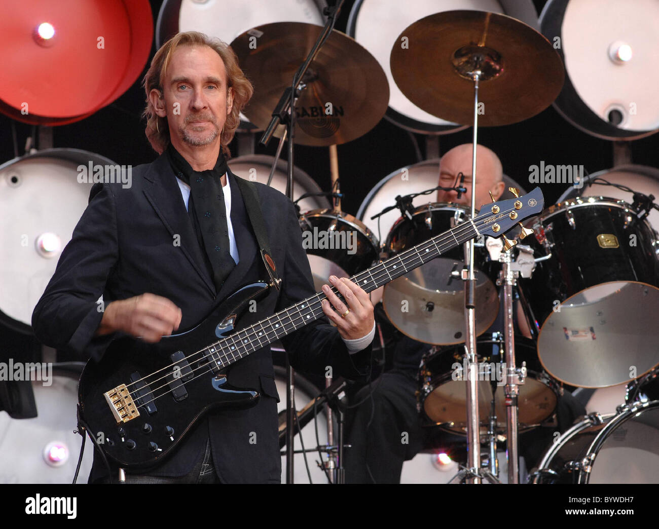Phil Collins of Genesis Live Earth London concert at Wembley Stadium ...