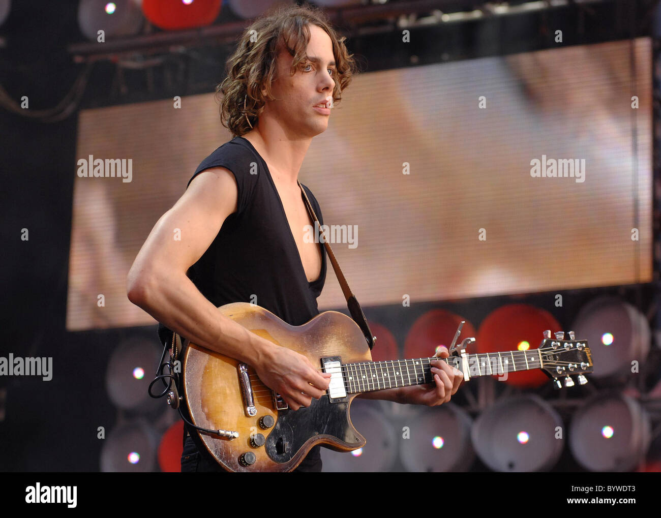 Johnny Borrell of Razorlight Live Earth London concert at Wembley ...