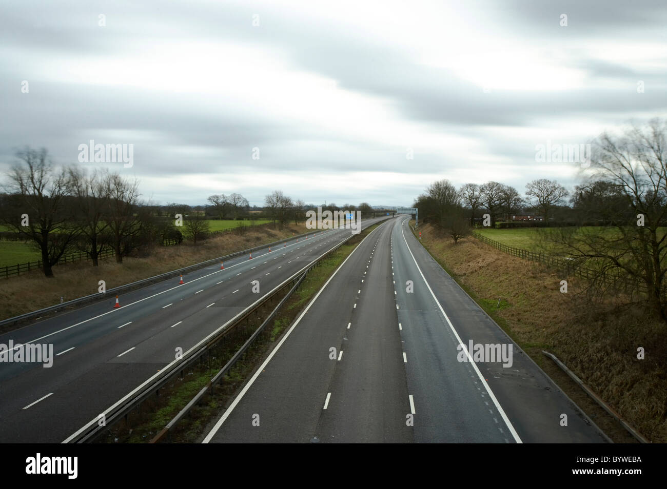 Empty motorway and uk hi-res stock photography and images - Alamy
