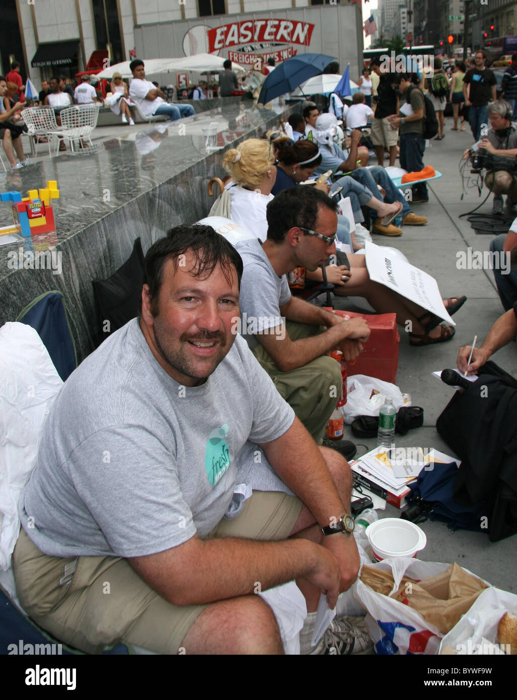 Greg Packer, the first in line camping outside the Apple Store for the ...