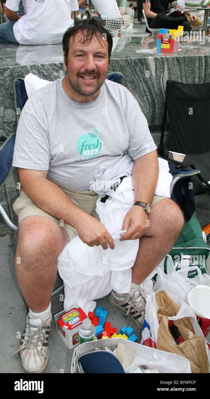 Greg Packer, the first in line camping outside the Apple Store for the ...