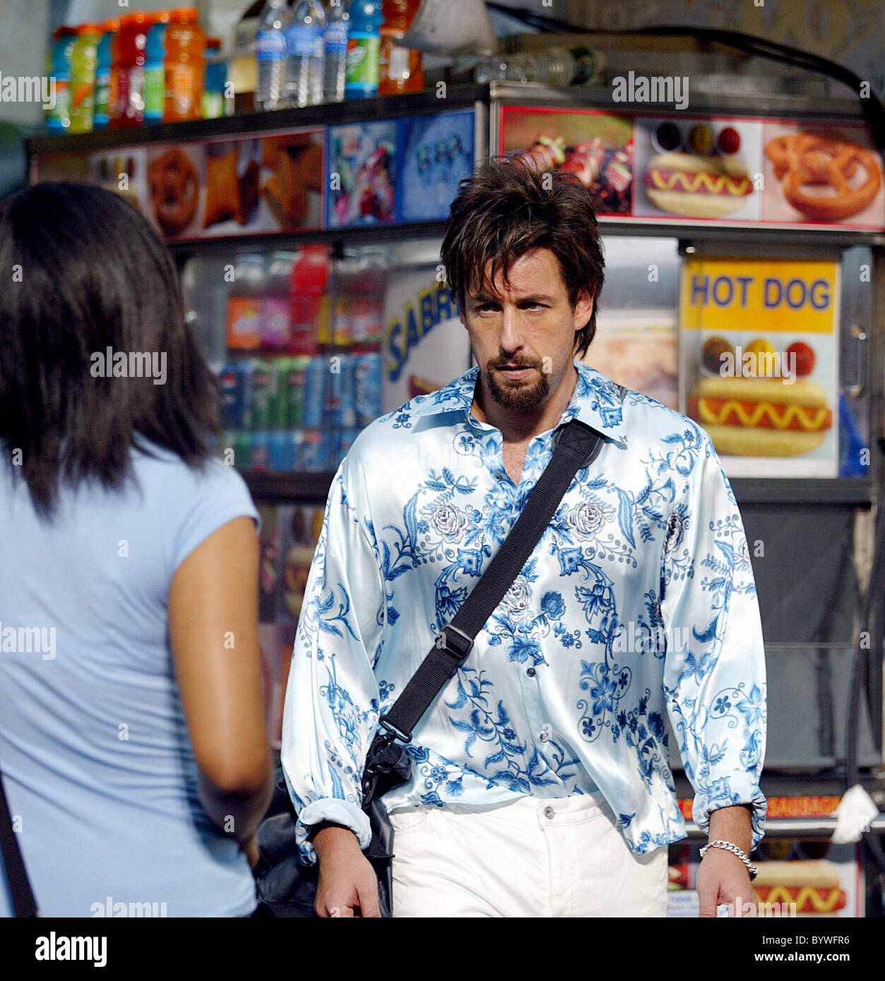 Adam Sandler on the film set for 'You Don't Mess with the Zohan' New ...