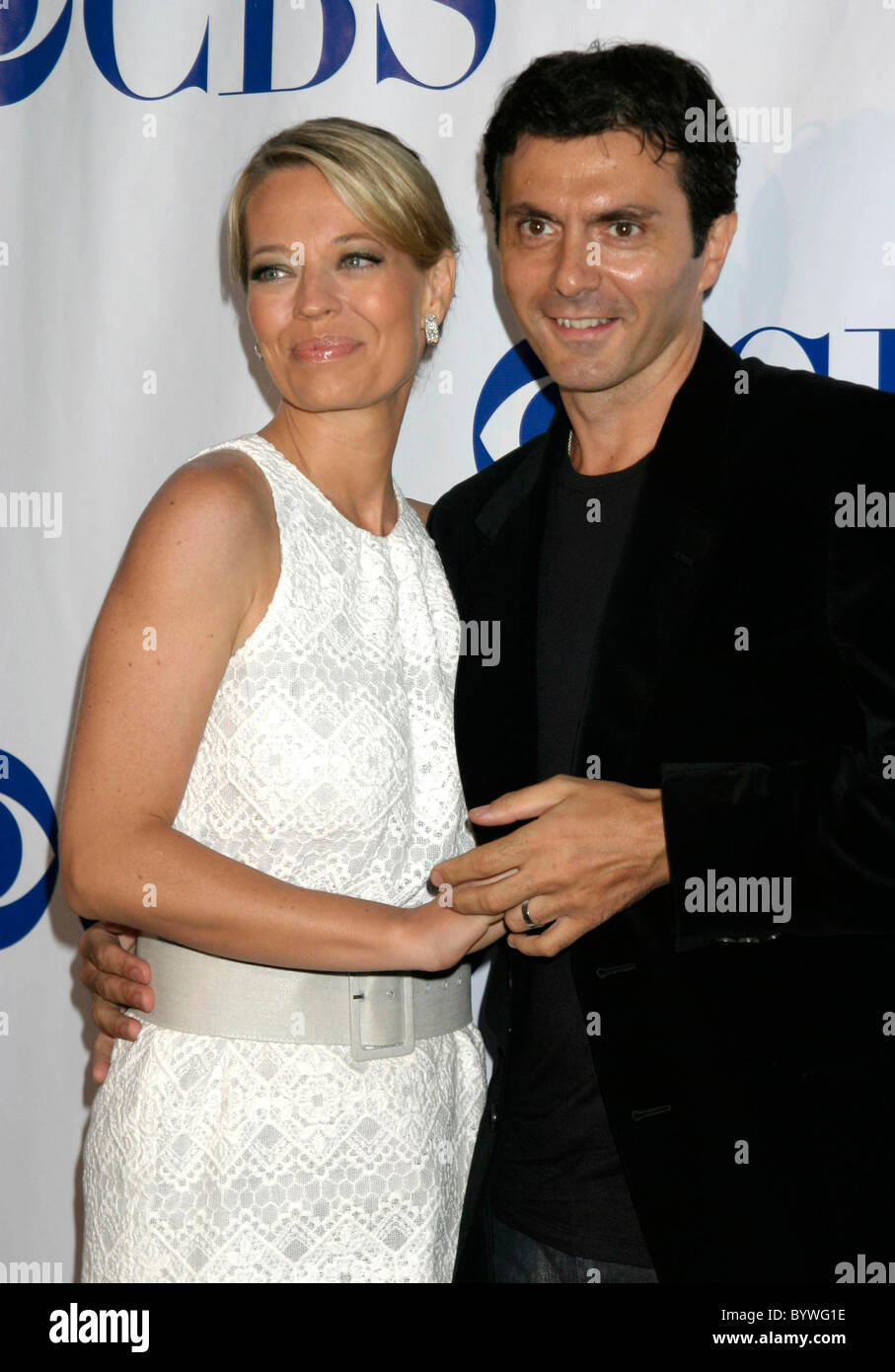 Jeri Ryan and Christophe Eme CBS summer press tour 'Stars Party 2007 ...