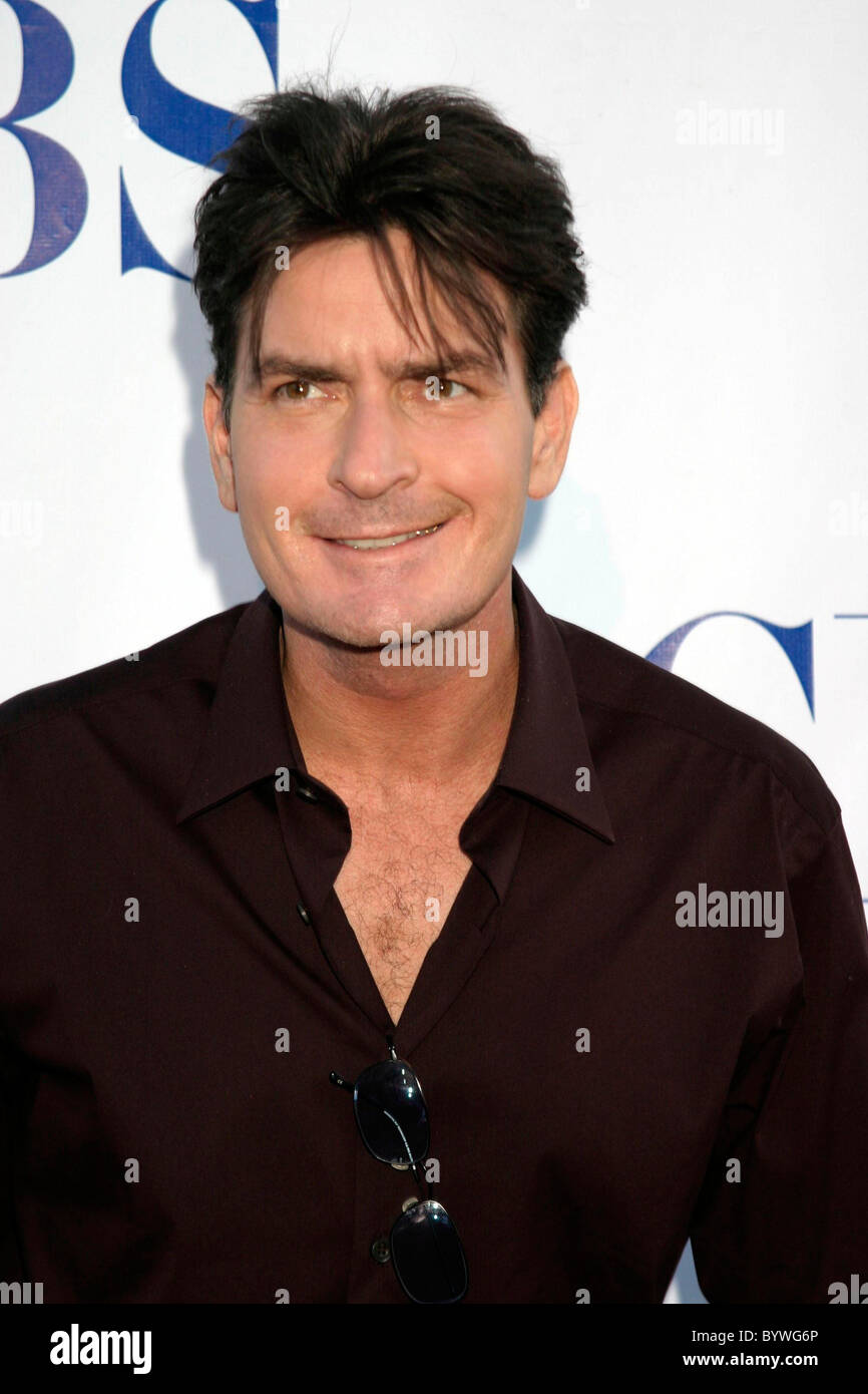 Charlie Sheen CBS summer press tour 'Stars Party 2007' at the ...