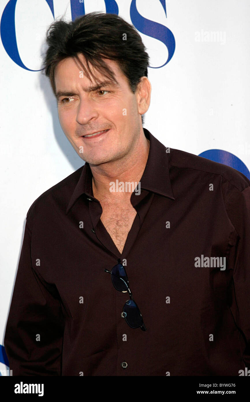 Charlie Sheen CBS summer press tour 'Stars Party 2007' at the ...
