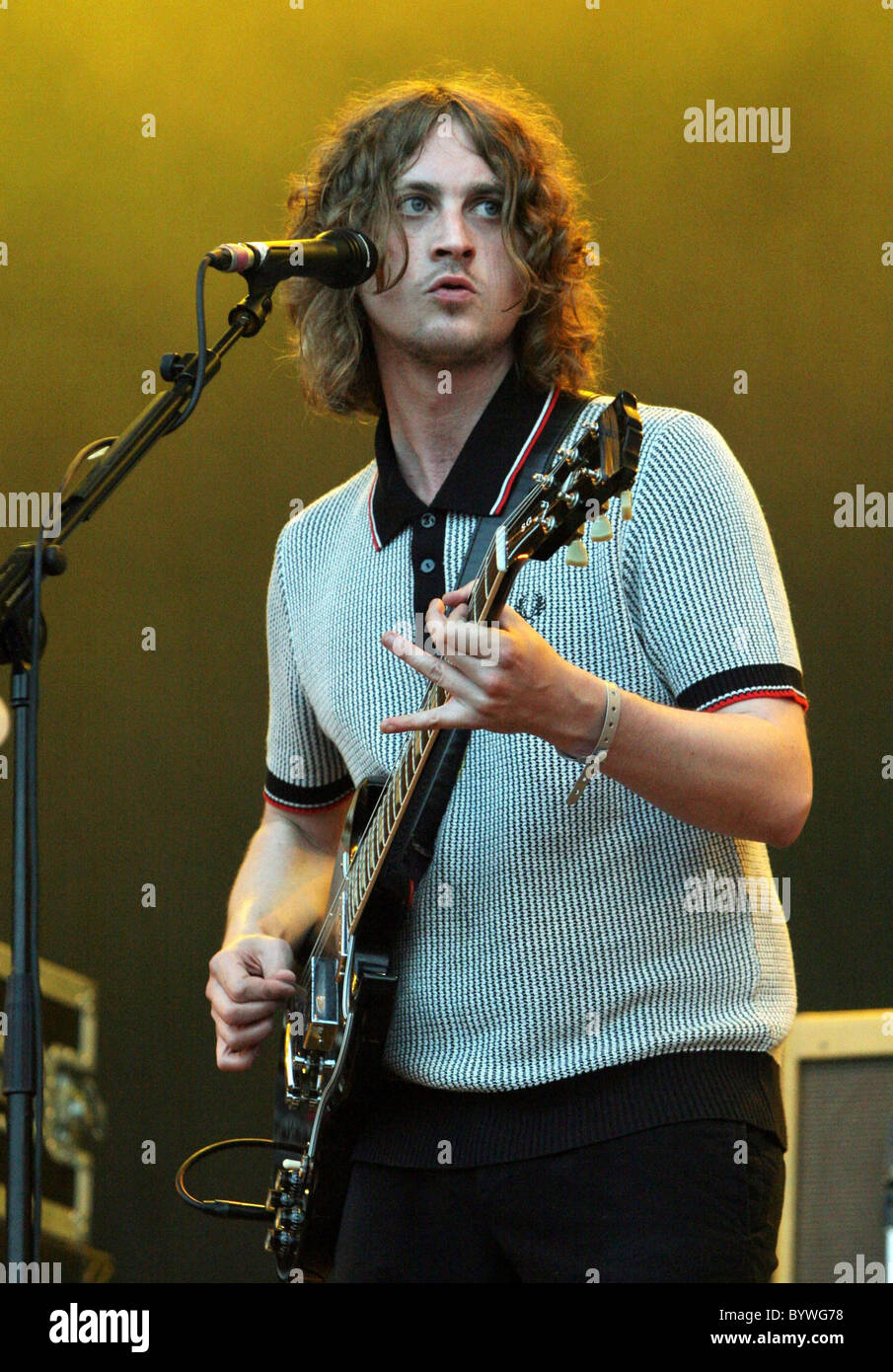 David McCabe The Zutons performing at the Knowsley Hall Music Festival ...