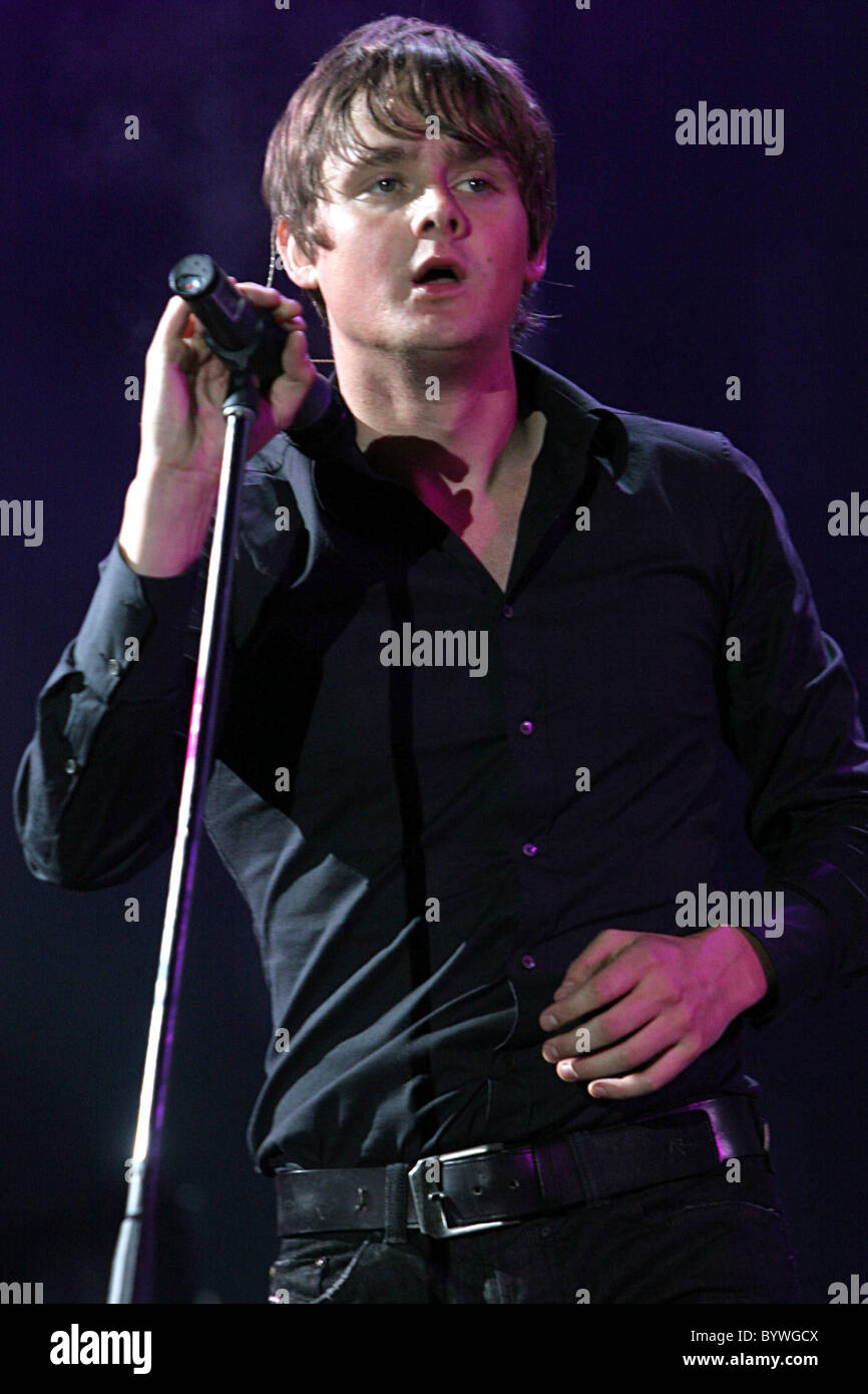 Tom Chaplin Keane performing at the Knowsley Hall Music Festival 2007 - Day 2 Liverpool, England ...
