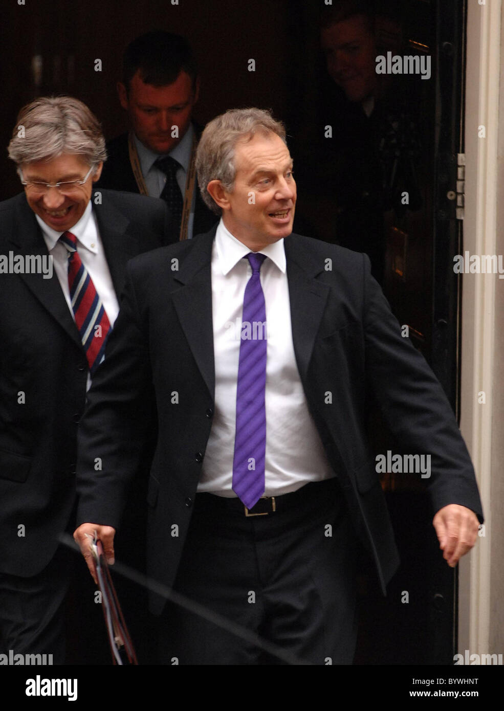 Tony Blair leaves Downing Street. The Prime Minister is set to leave No ...