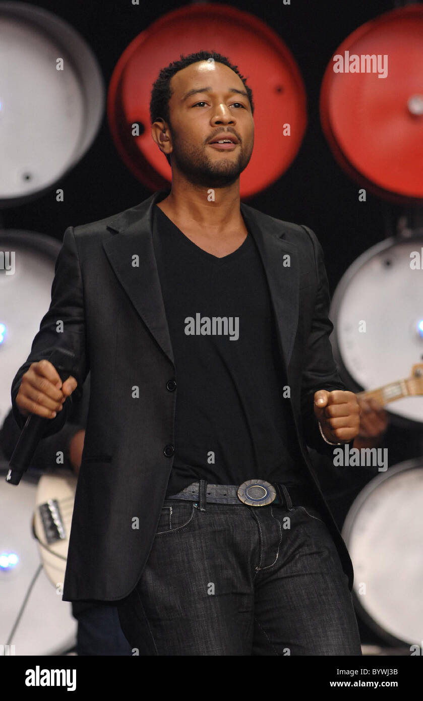 John Legend Live Earth London Concert held at Wembley Stadium London ...