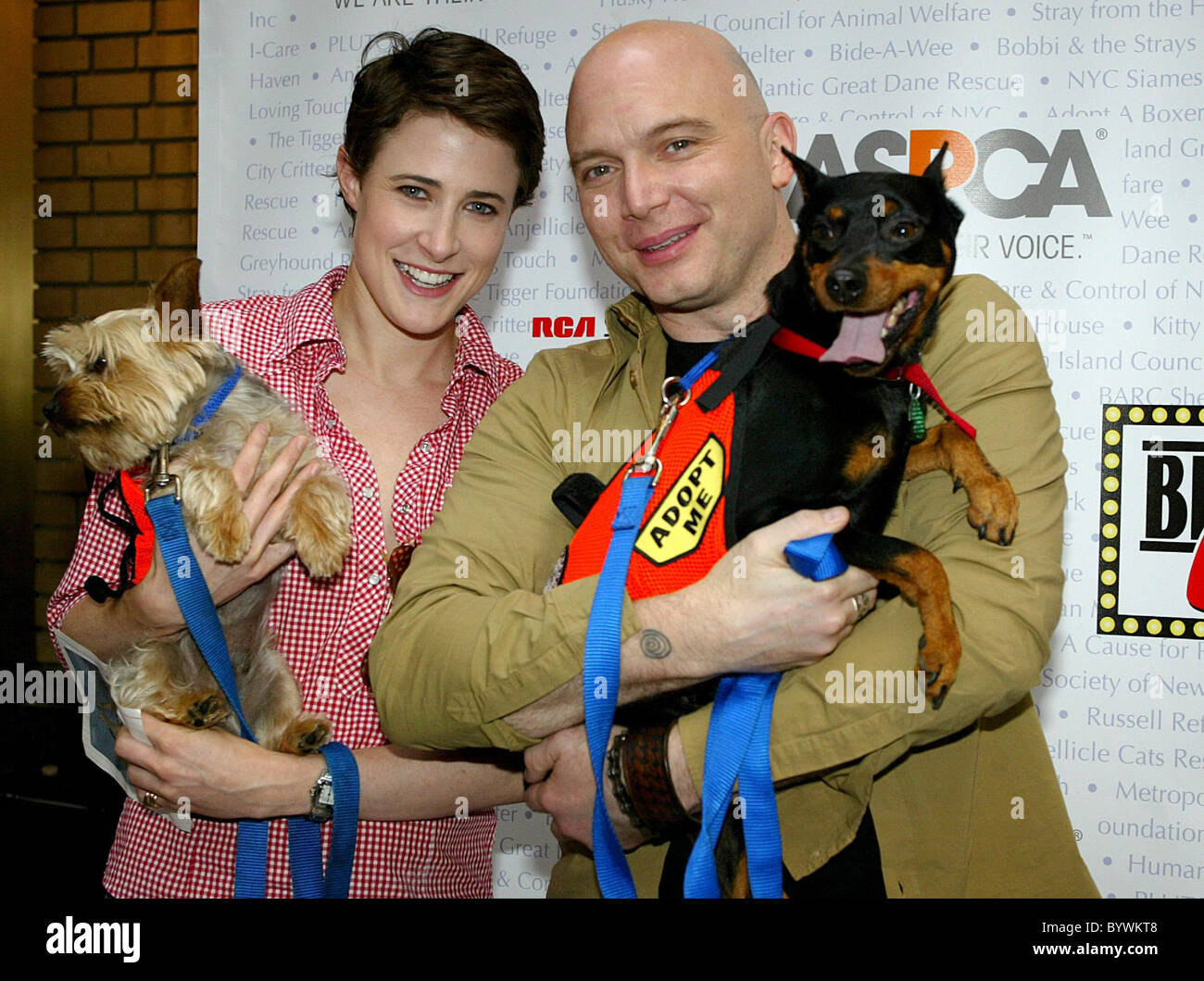 Donna Murphy and Michael Cerveris Broadway Barks 9 benefit event in Shubert Alley New York City ...