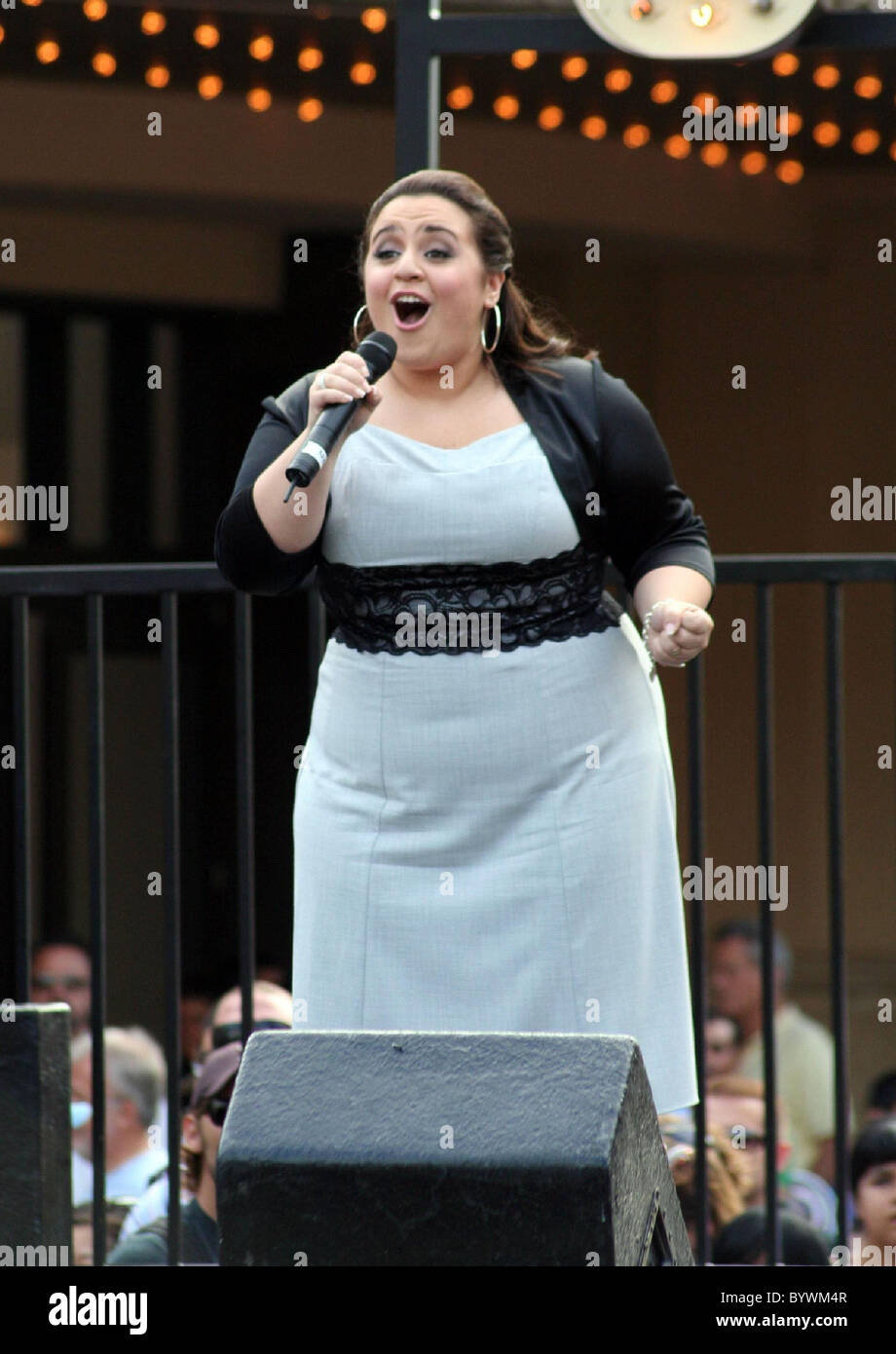 Nikki Blonsky The cast of the movie 'Hairspray' perform songs from the ...