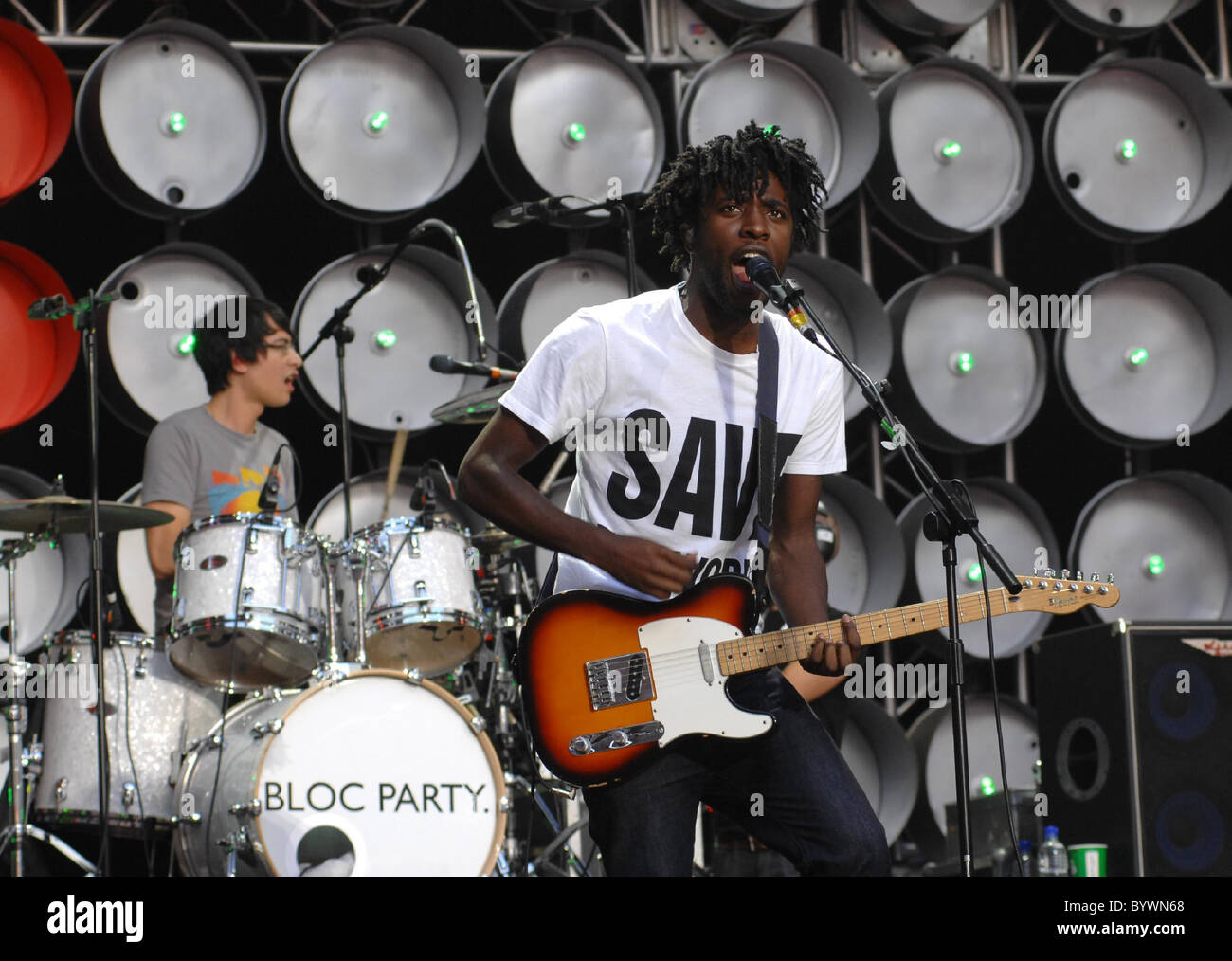 Bloc Party Live Earth London Concert held at Wembley Stadium London ...