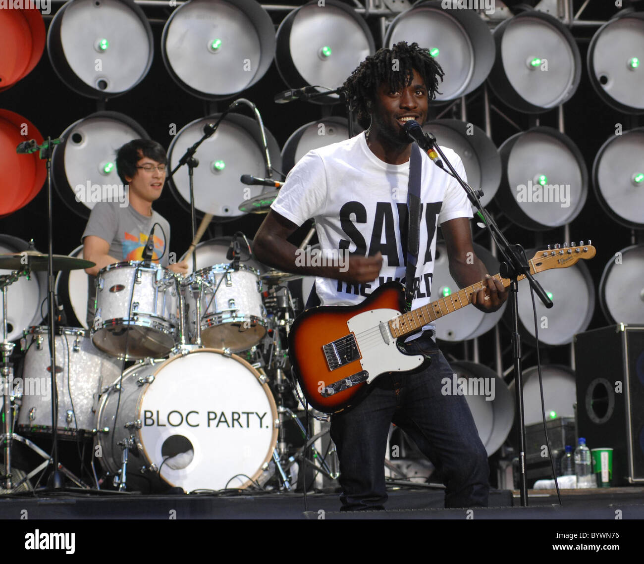 Bloc Party Live Earth London Concert held at Wembley Stadium London ...