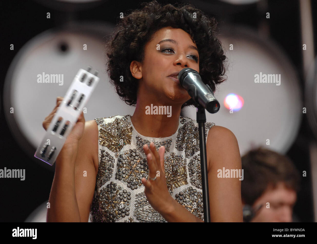 Corinne Bailey Rae Live Earth London Concert held at Wembley Stadium ...