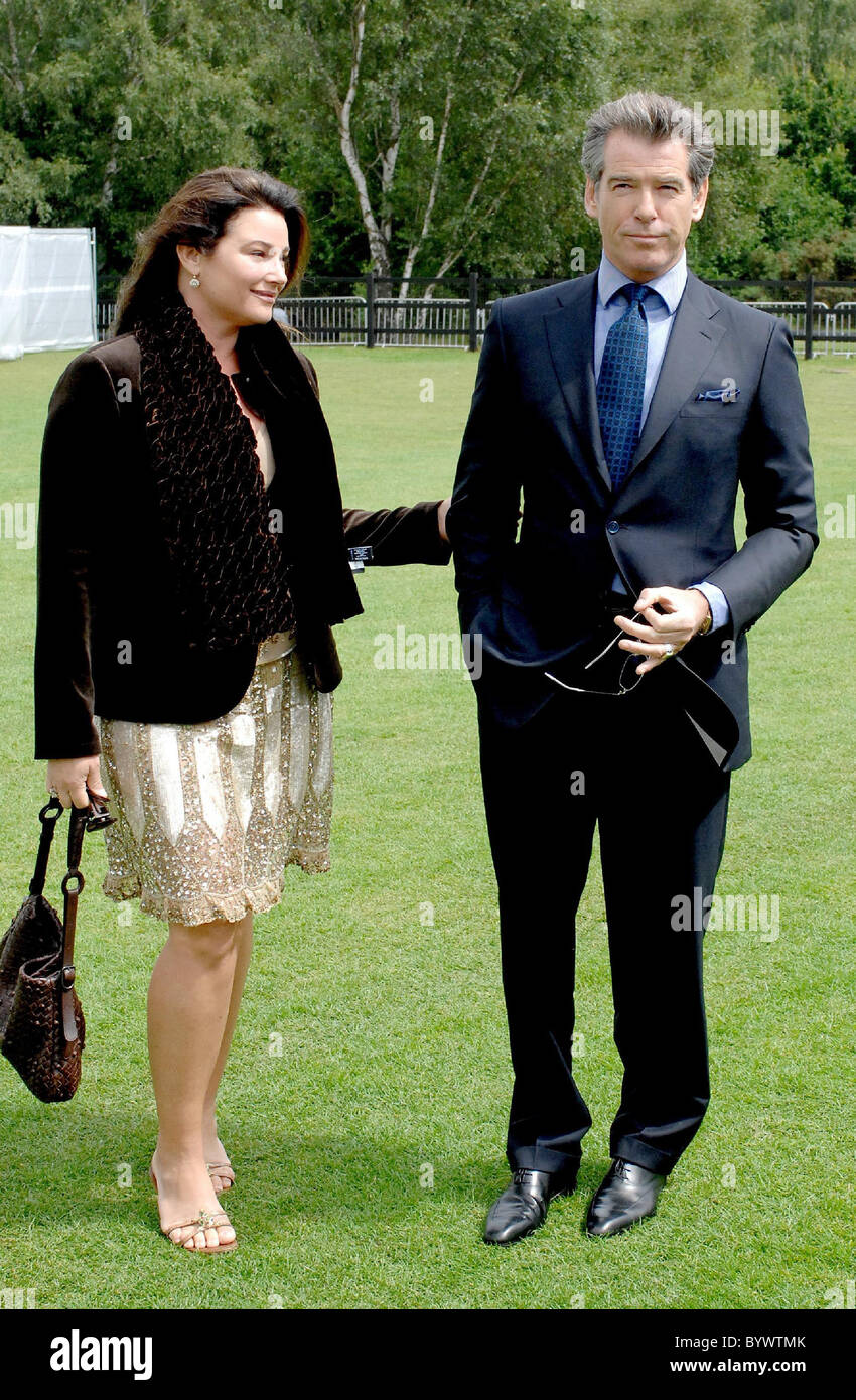 Pierce Brosnan and Keely Shaye Smith Cartier International Polo Guards ...