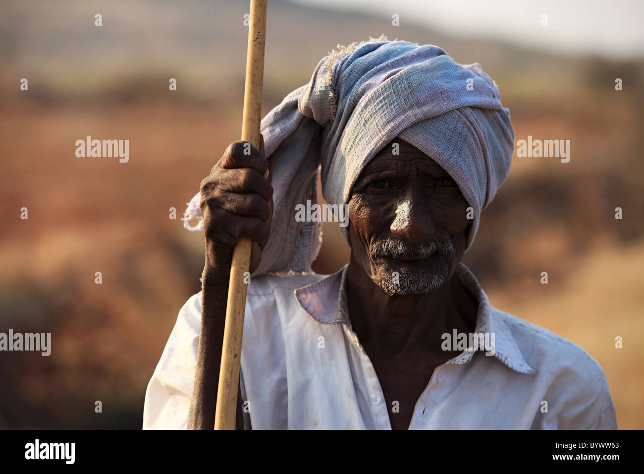 Shepherd Andhra Pradesh South India Stock Photo - Alamy