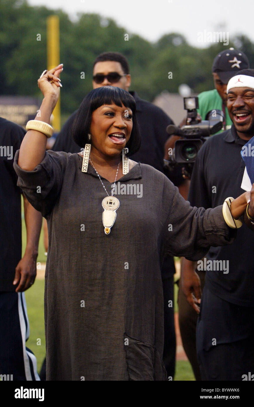 Patti LaBelle 2007 Allen Iverson celebrity softball game at Bowie ...