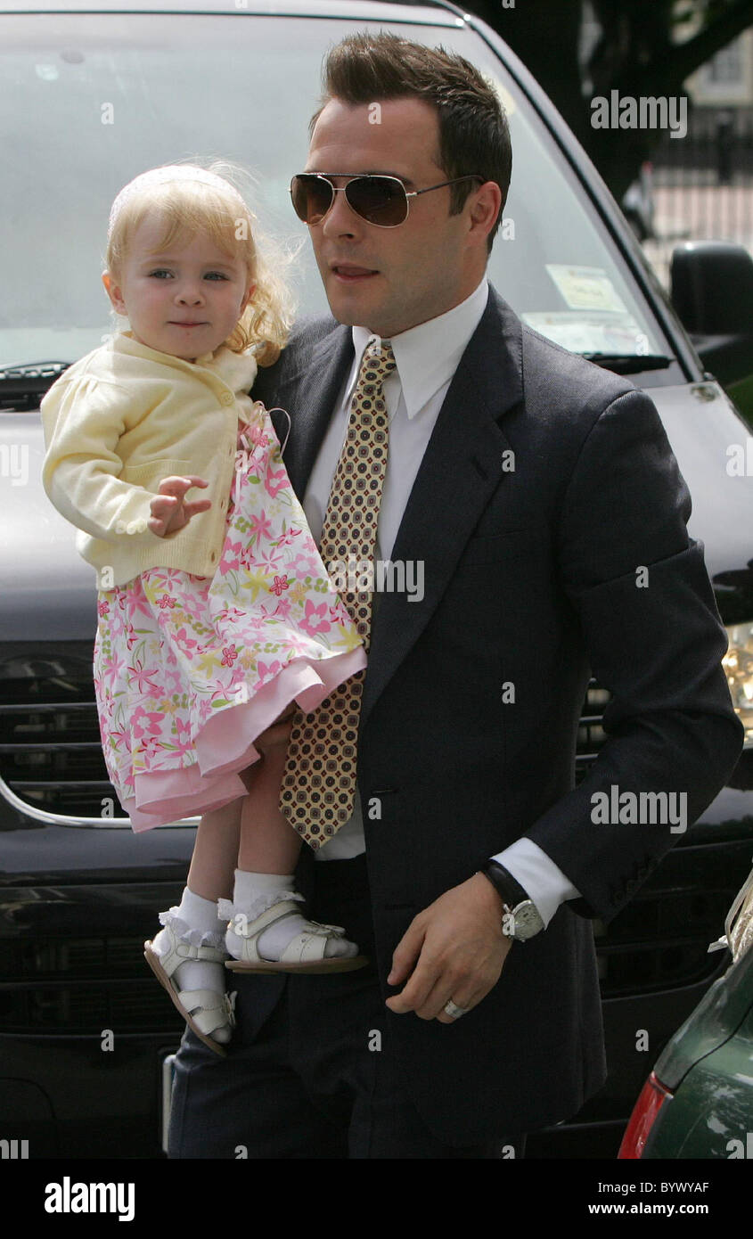Shane Filan with daughter Nicole at the christening of Nicky Byrne of ...
