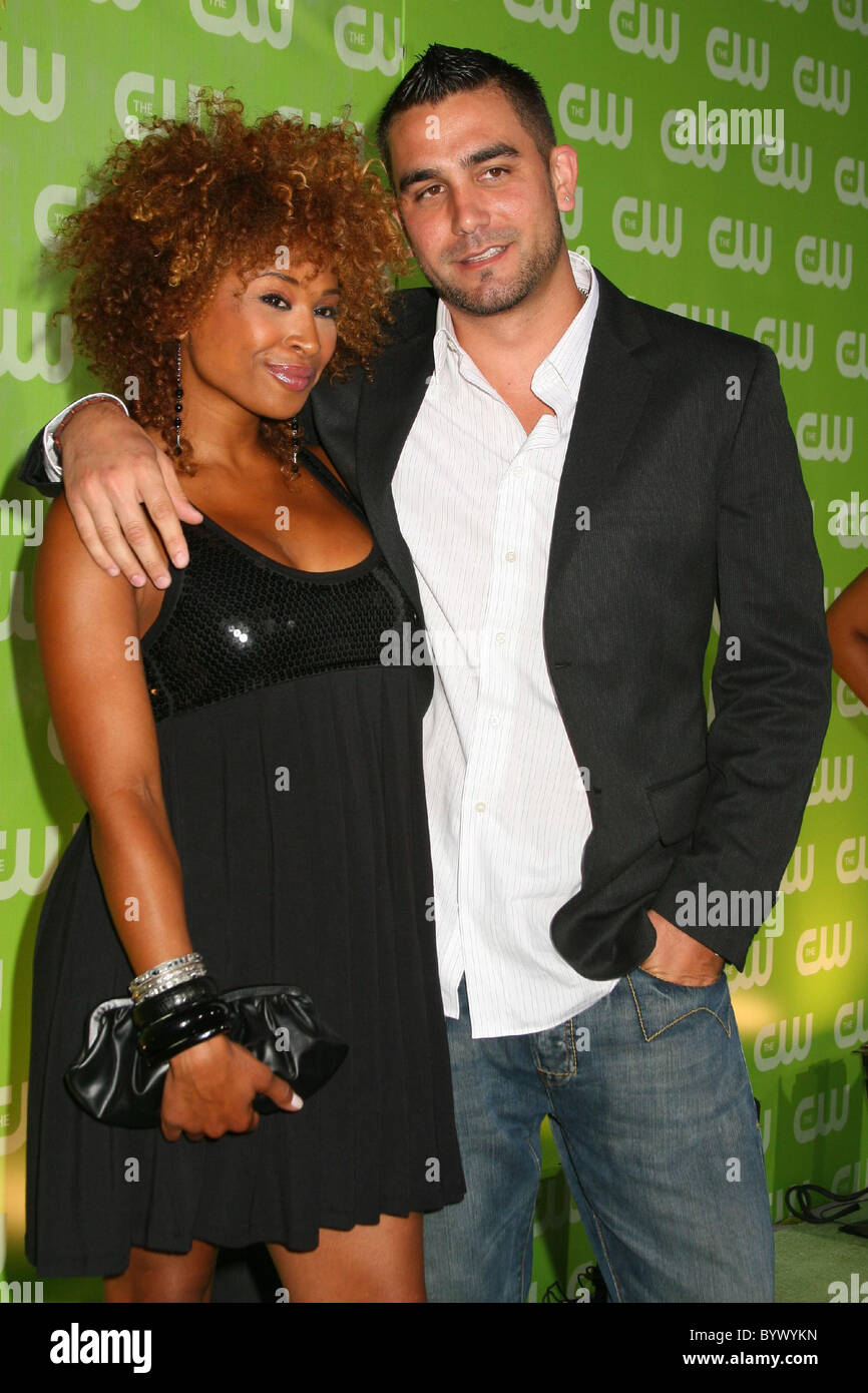 Tanika Ray and J. Boogie The CW 2007 TCA Party held at Fountain Plaza ...