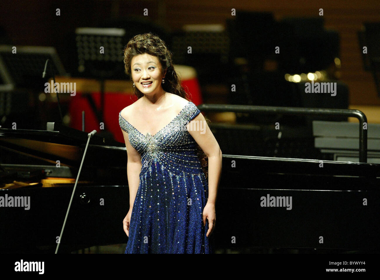 Chinese soprano Zhu Jiali performs a concert at Baoli Theatre Beijing ...