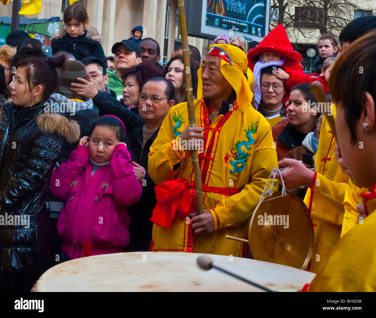 Paris, France, Crowd Street Scenes, Belleville Chinatown, People ...