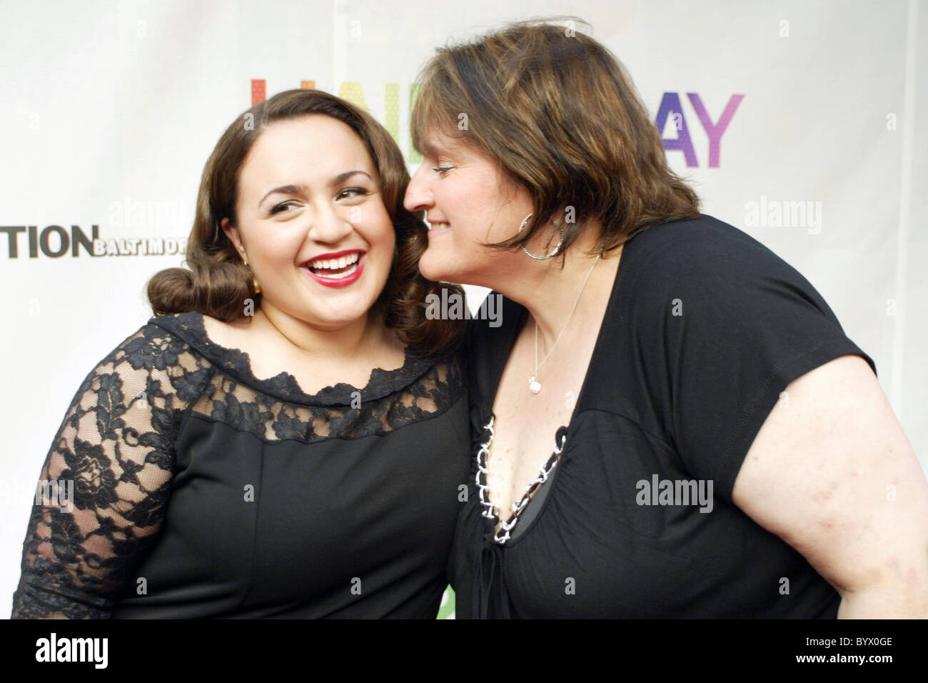 Nikki Blonsky and guest Baltimore premiere of 'Hairspray' at the ...