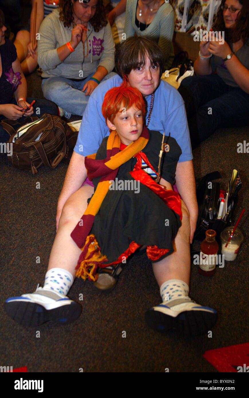 Fans at the Harry Potter Gallows party held at The Friendship Heights ...