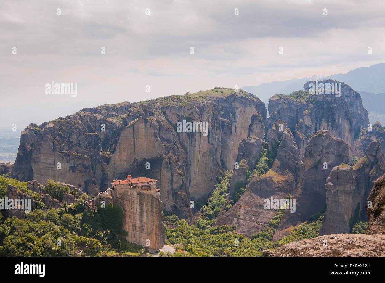Roussanou Monastery at Meteora Monasteries in Trikala region, Greece ...