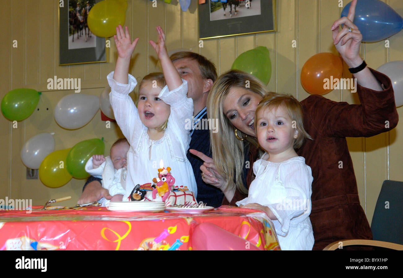 Princess Alexia celebrates her 2nd birthday at a photocall with her ...