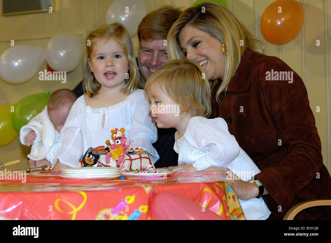 Princess Alexia celebrates her 2nd birthday at a photocall with her ...