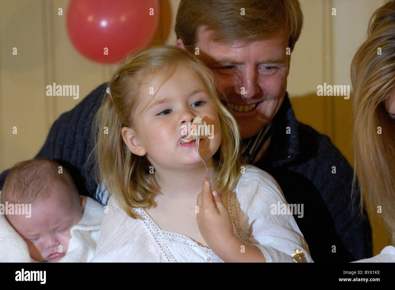 Princess Alexia celebrates her 2nd birthday at a photocall with her ...