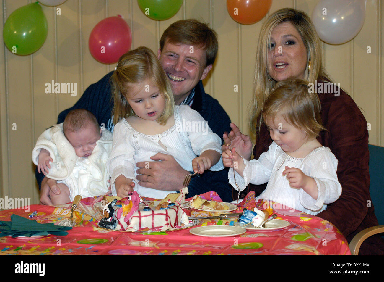 Princess Alexia celebrates her 2nd birthday at a photocall with her ...