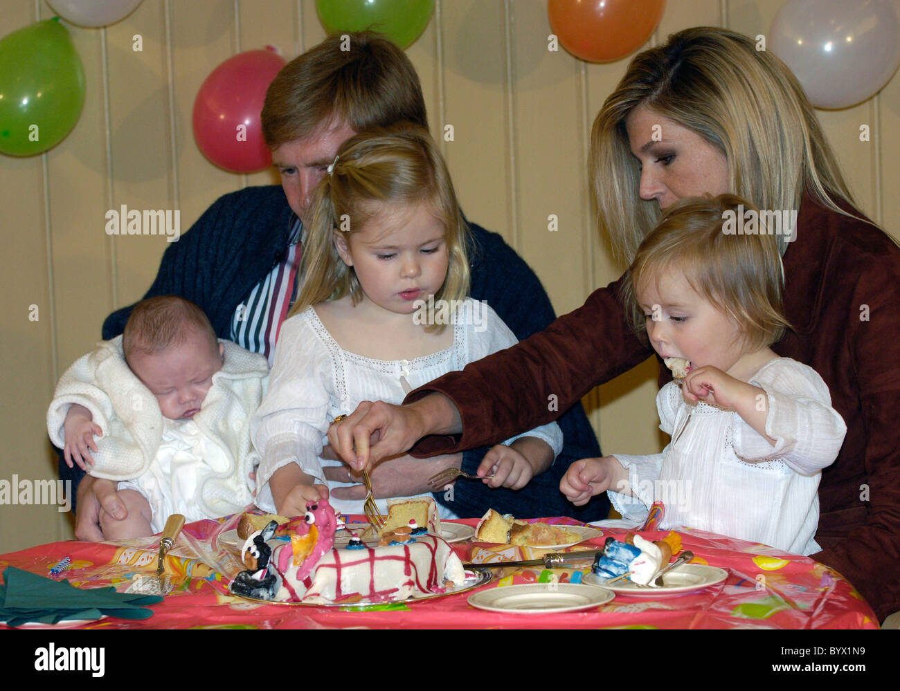 Princess Alexia celebrates her 2nd birthday at a photocall with her ...