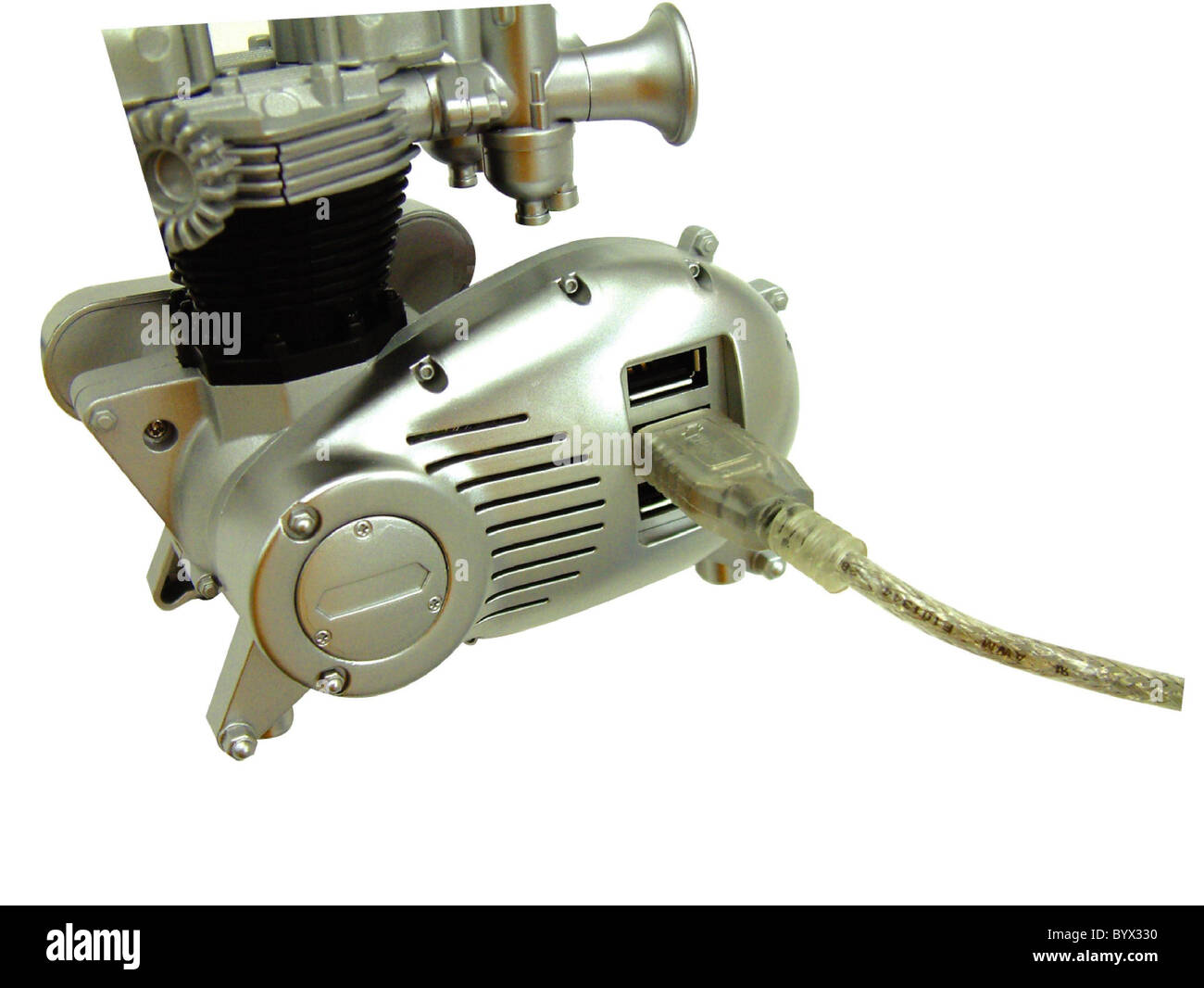 Motorcycle engine usb hub seems hi-res stock photography and images - Alamy