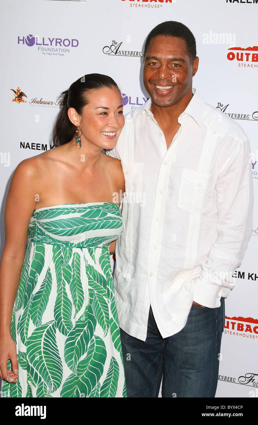 Marcus Allen and guest Design Care 2007 held at the Home of Tammy and ...