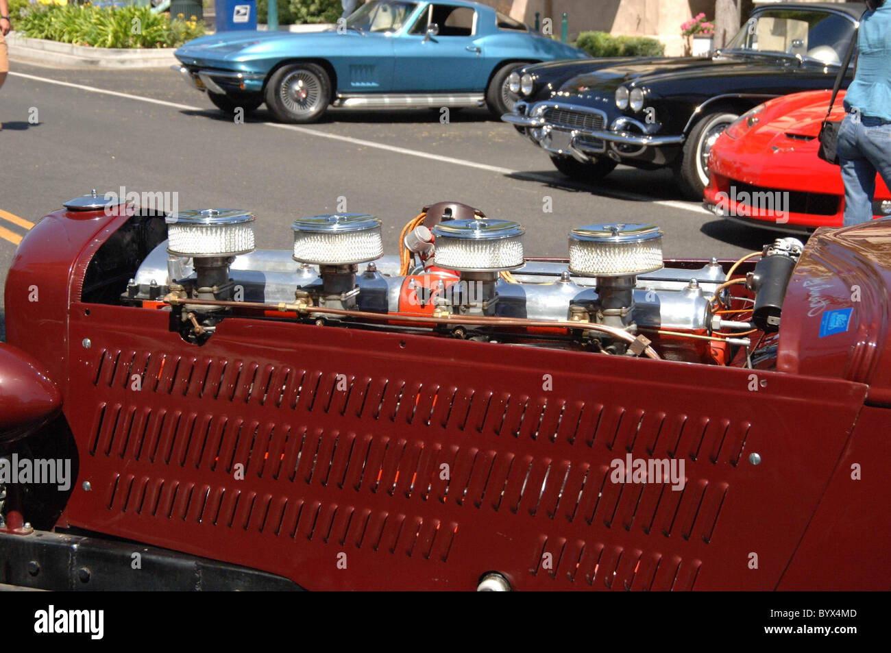 Rods and Roses car show held at the International Hall of Fame ...