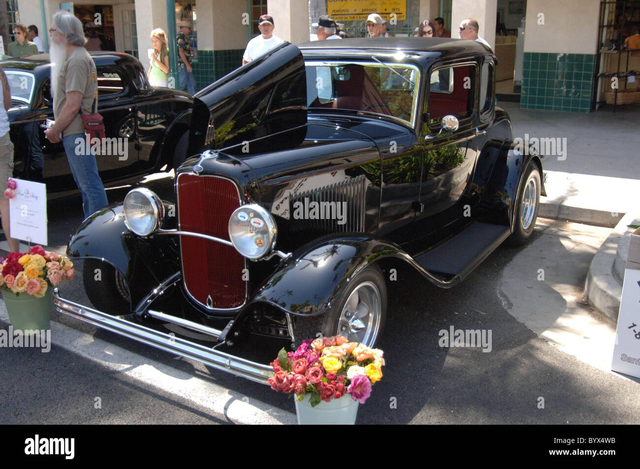 Rods and Roses car show held at the International Hall of Fame ...