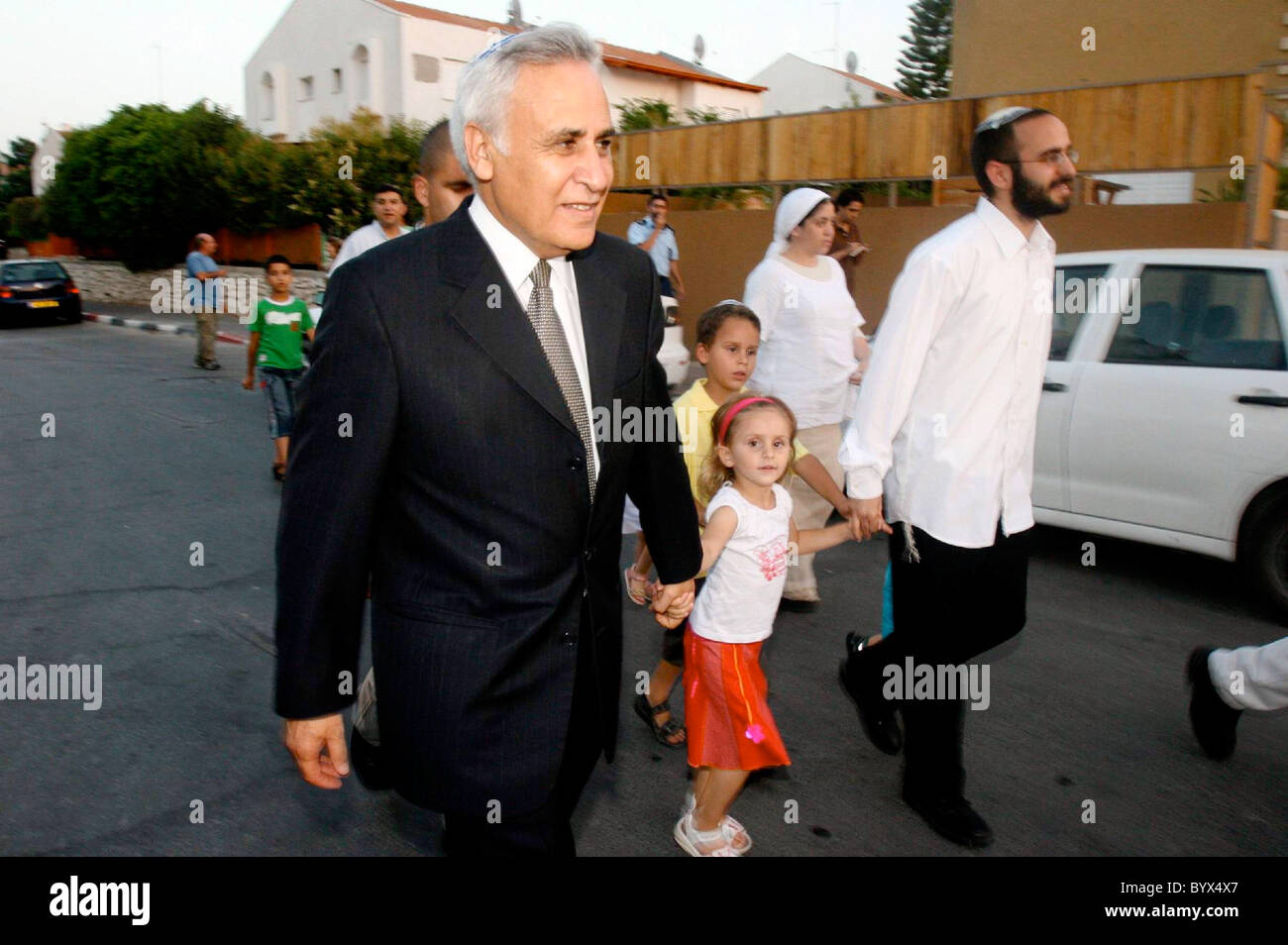 Former Israeli President (still President when photos were taken) Moshe ...